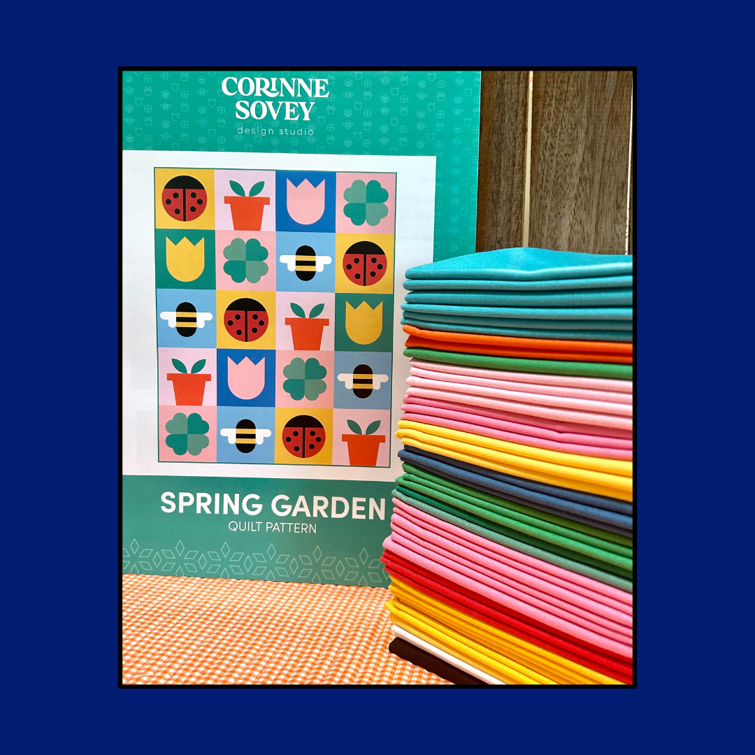 Spring Garden Quilt Pattern by Corinne Sovey (Solid Fabric Bundle Also ...