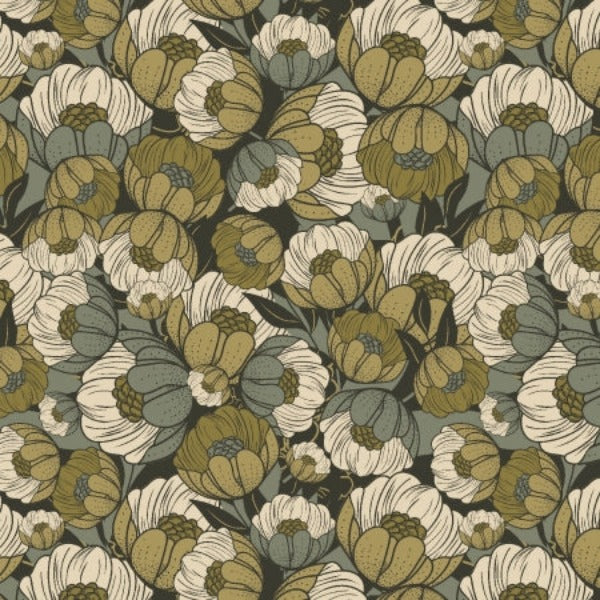 Scout Lake Wild Flora in Verde by Ash Cascade for Cotton + Steel ...